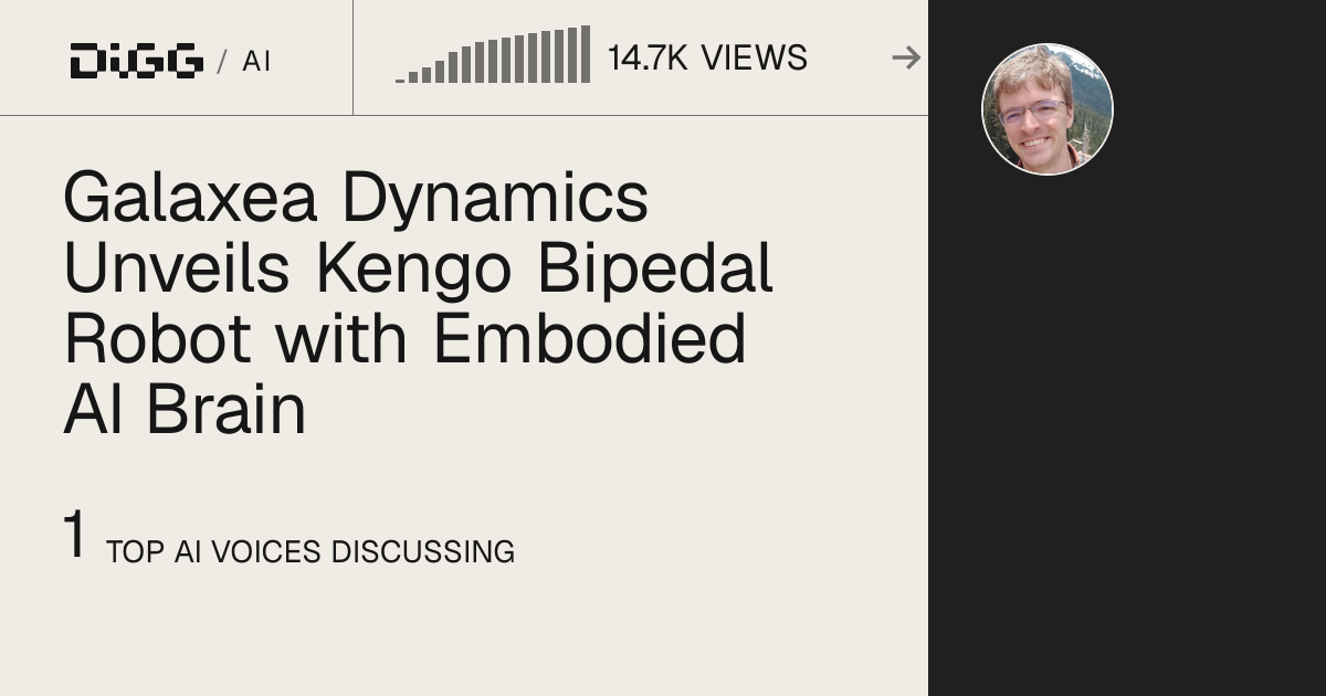 Galaxea Dynamics Unveils Kengo Bipedal Robot with Embodied AI Brain · Digg
