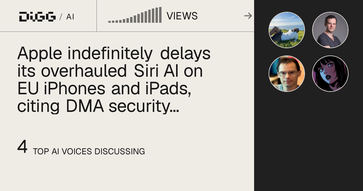 Apple indefinitely delays its overhauled Siri AI on EU iPhones and ...