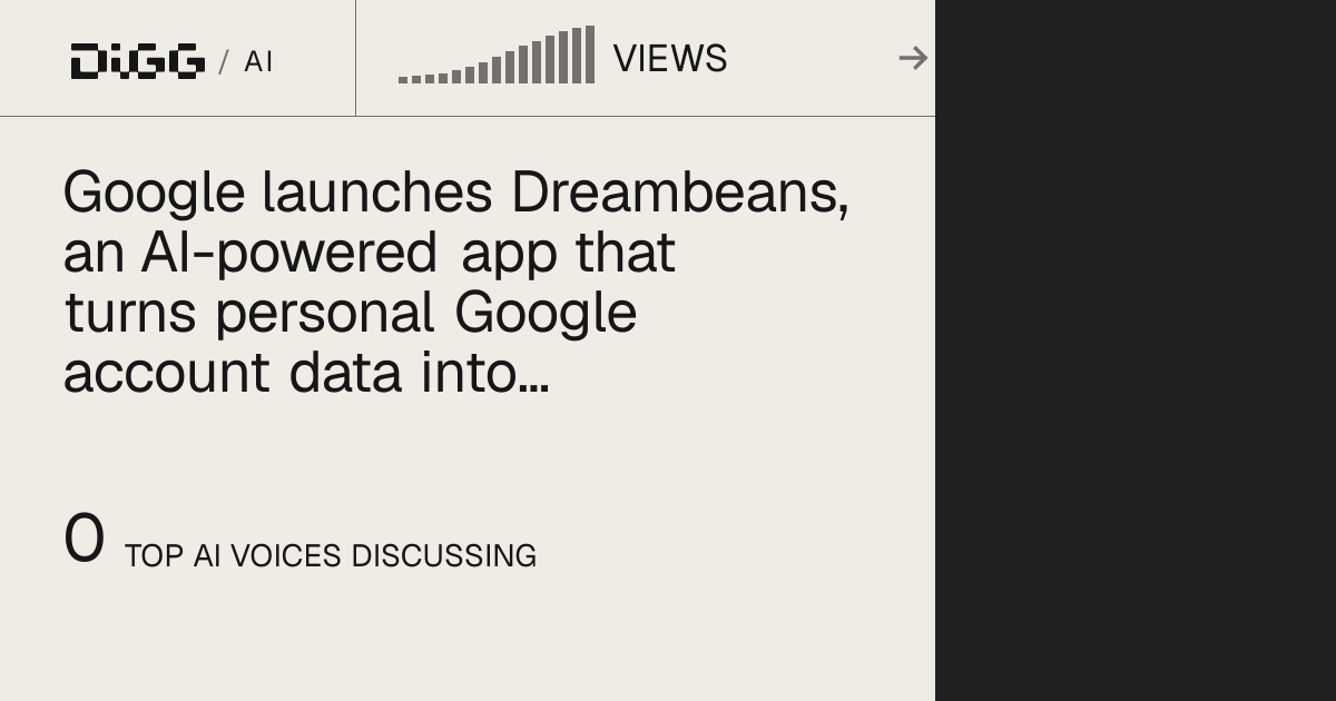 Google launches Dreambeans, an AI-powered app that turns personal ...