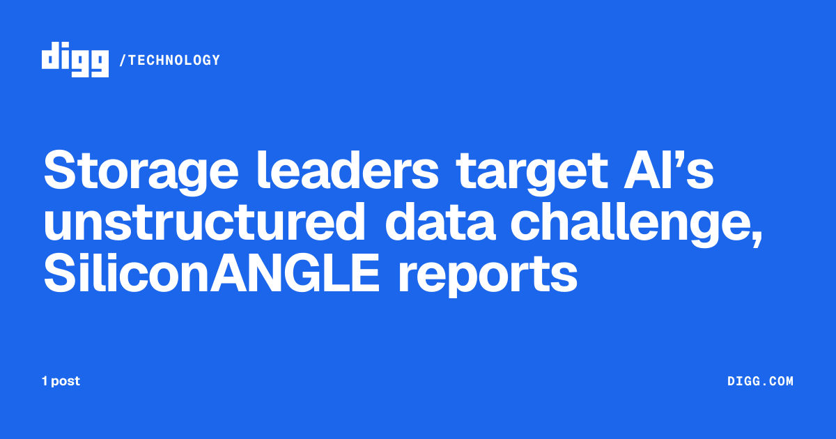 Storage Leaders Target Ais Unstructured Data Challenge Siliconangle