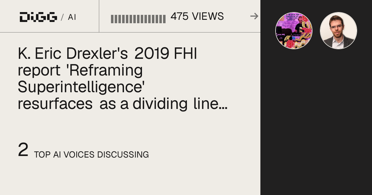 K. Eric Drexler's 2019 FHI report 'Reframing Superintelligence ...