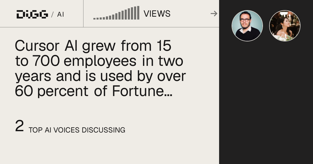 Cursor AI Scales From 15 To 700 Staff As 60 Percent Of Fortune 500 ...
